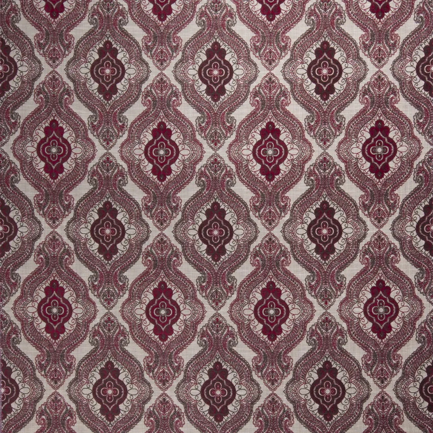 Ruby Red Damask Wovens Chenille Upholstery Decorative Upholstery Fabric ...