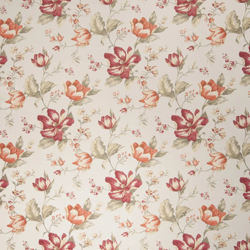 Sunglow Gold Orange Floral Jacquard Pattern Wovens Upholstery ...