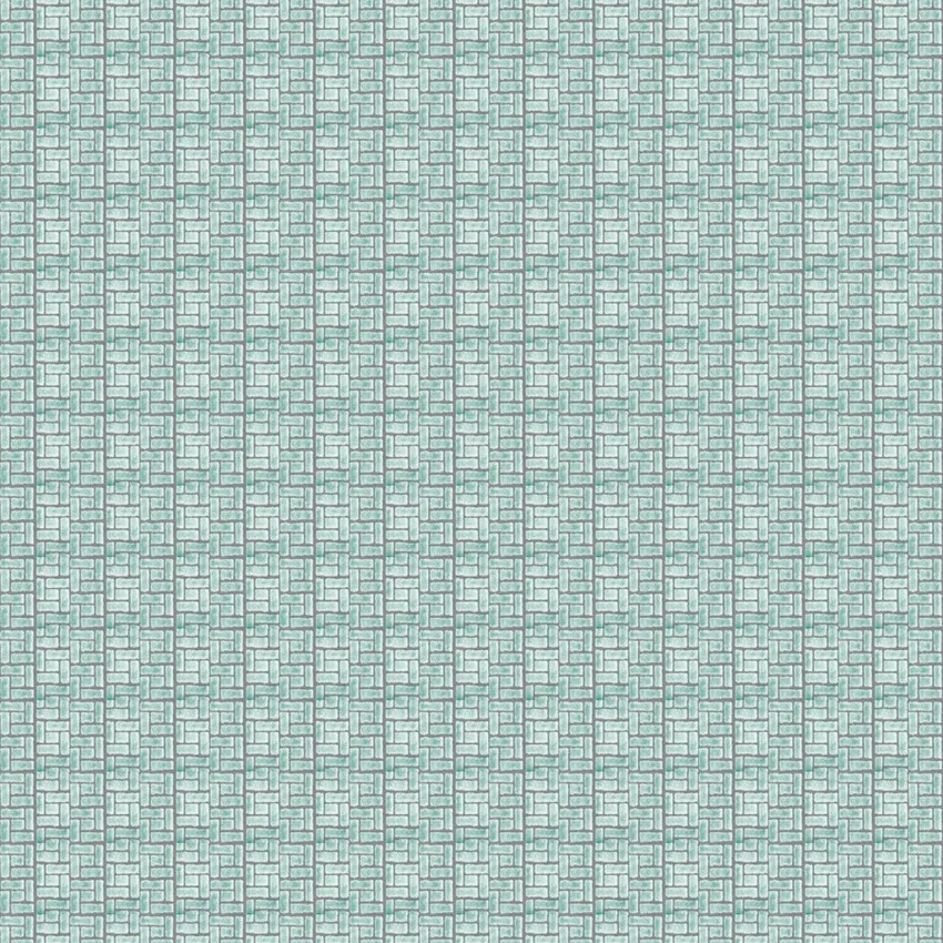 Water Aqua Geometric Jacquard Pattern Check Velvet Drapery and ...