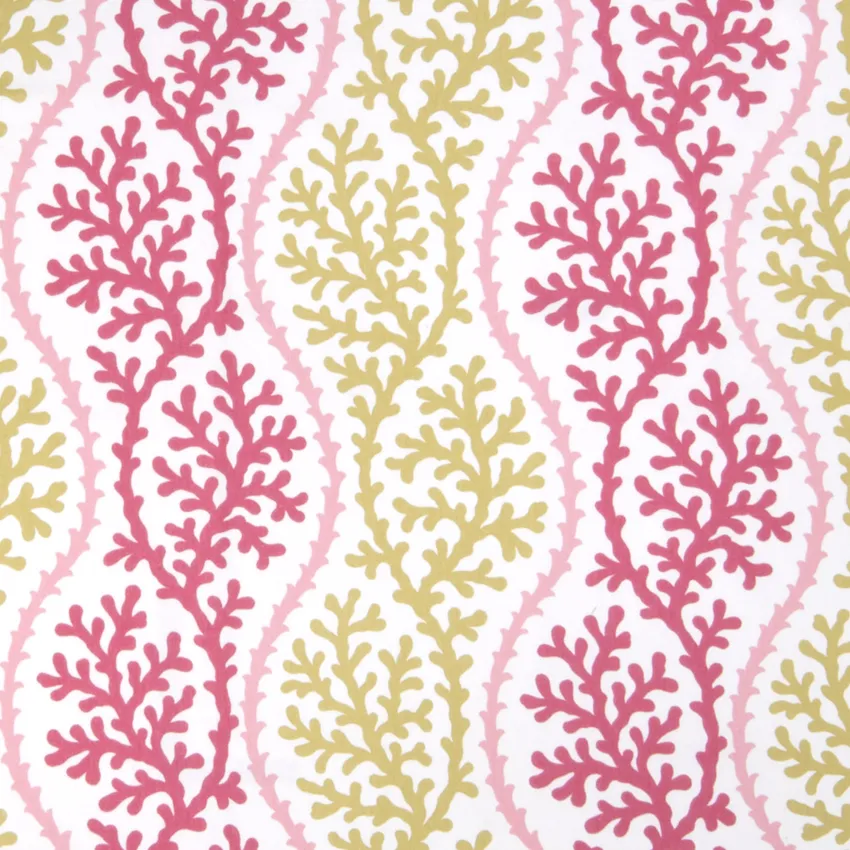 Pink Coral Novelty Print Pattern Prints Drapery and Upholstery Fabric ...
