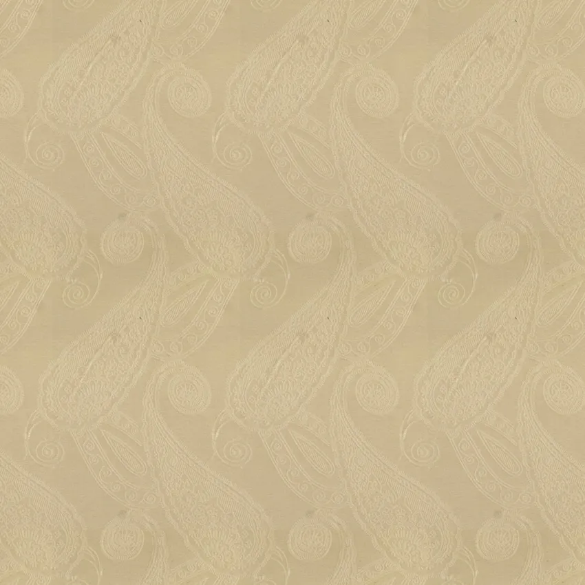 Parchment Off White Paisley Solids Drapery and Upholstery Fabric by the ...