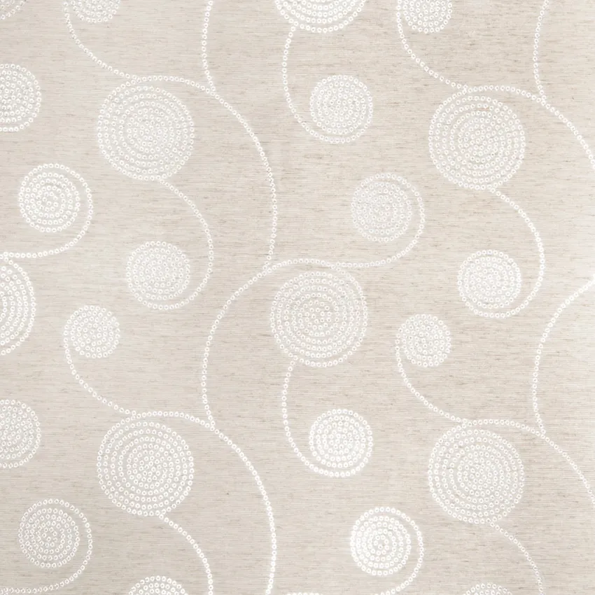 Silver Linen Metallic Contemporary Faux Silk Drapery Novelty Drapery ...