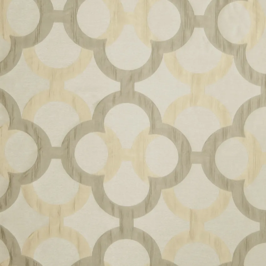 Moonstone Linen Lt Yellow Flamestitch Faux Silk Drapery and Upholstery ...