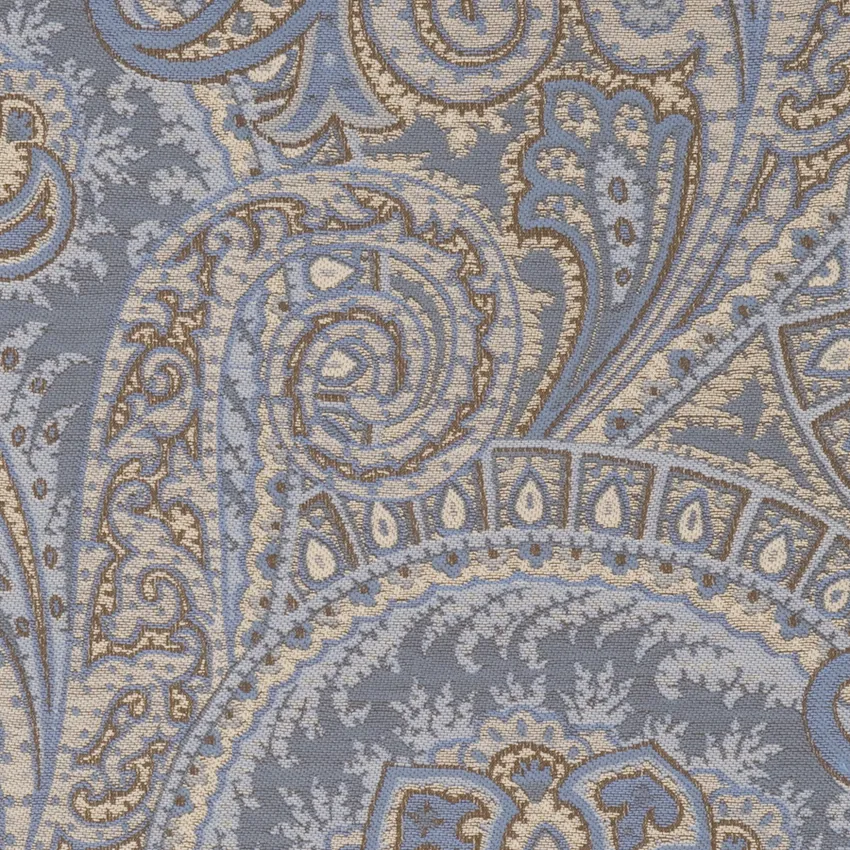 Waterfall Blue Taupe Paisley Wovens Upholstery Fabric by the Yard D6068 ...