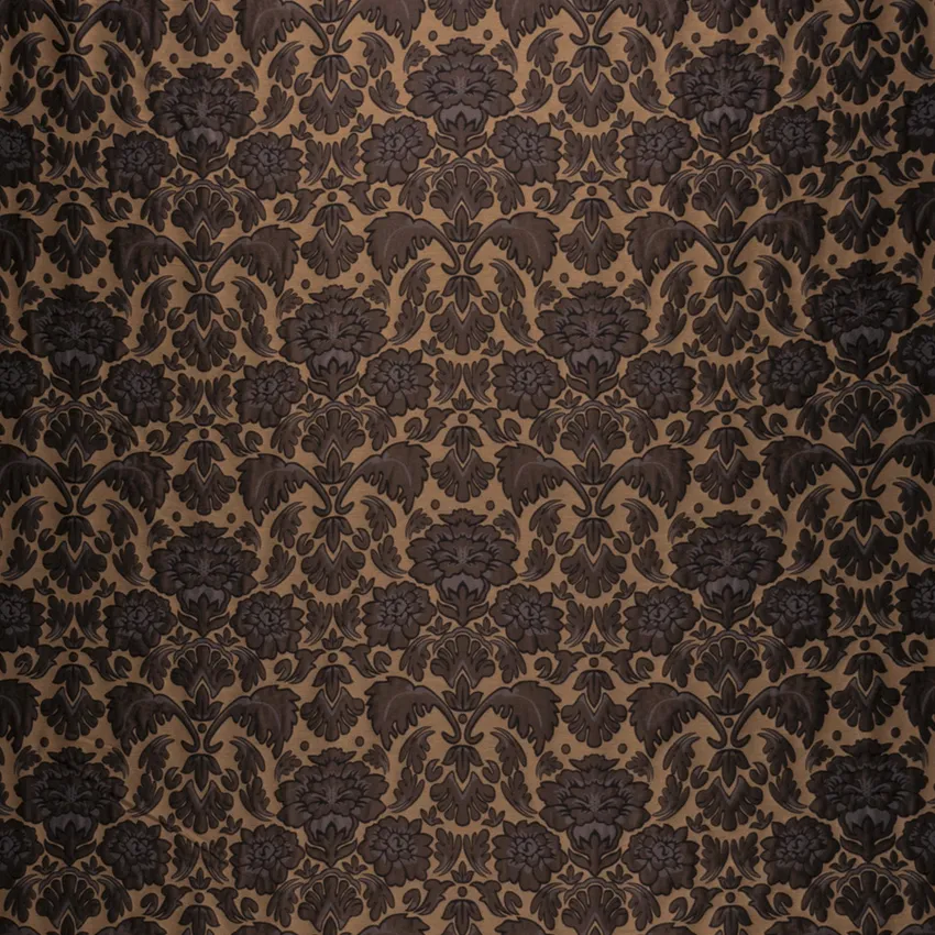 Chestnut Brown Damask Silk Silks Multi Purpose Drapery and Upholstery ...