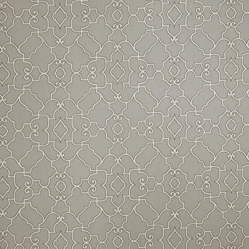 Sterling Grey Lattice Prints Multi Purpose Non Converted Drapery and Upholstery Fabric by the ...