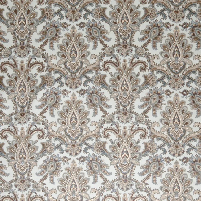 Capri Lt Blue Print Pattern Damask Prints Non Converted Drapery and ...