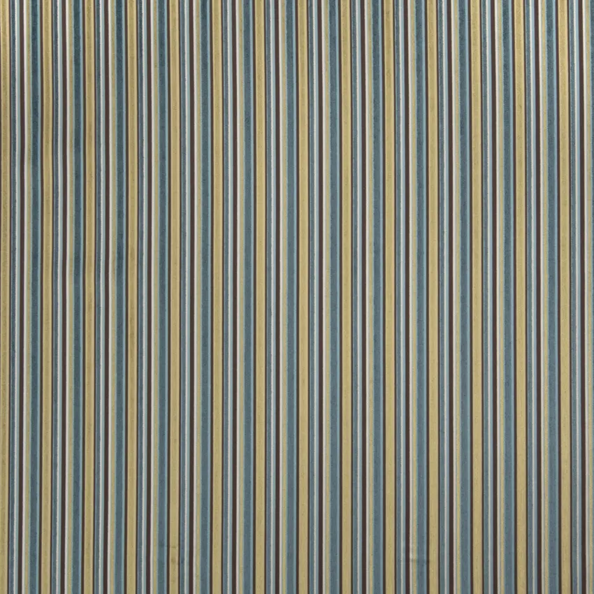 Seaglass Aqua Stripes Wovens Chenille Crypton Upholstery Fabric by the Yard