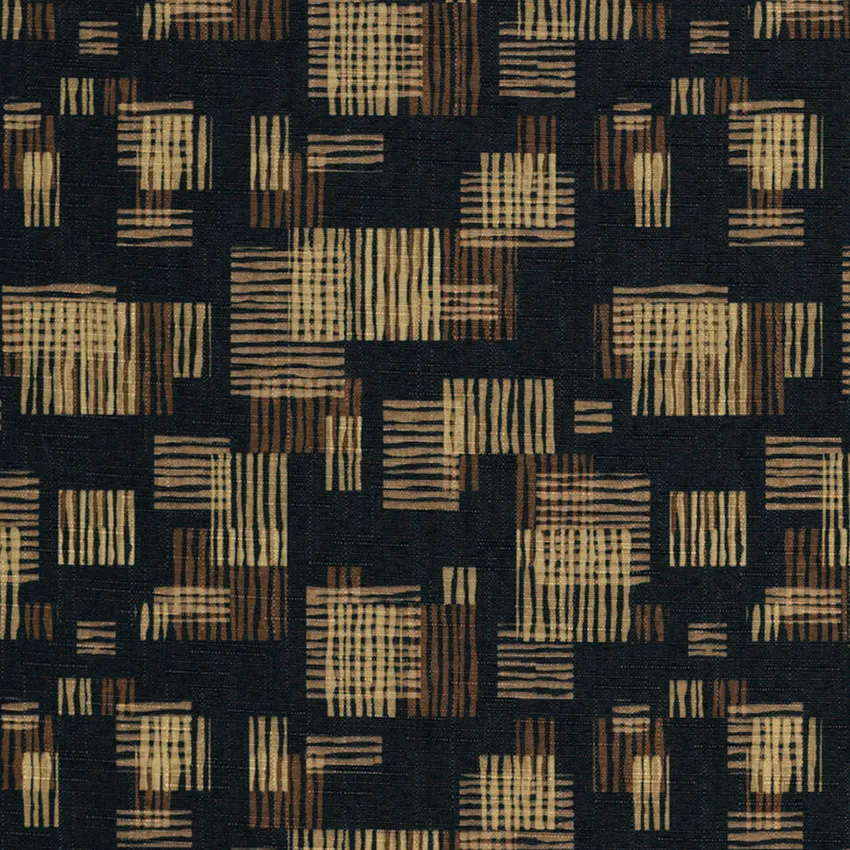 Panther Black Brown Check Nfpa 701 Fr Prints Drapery and Upholstery ...