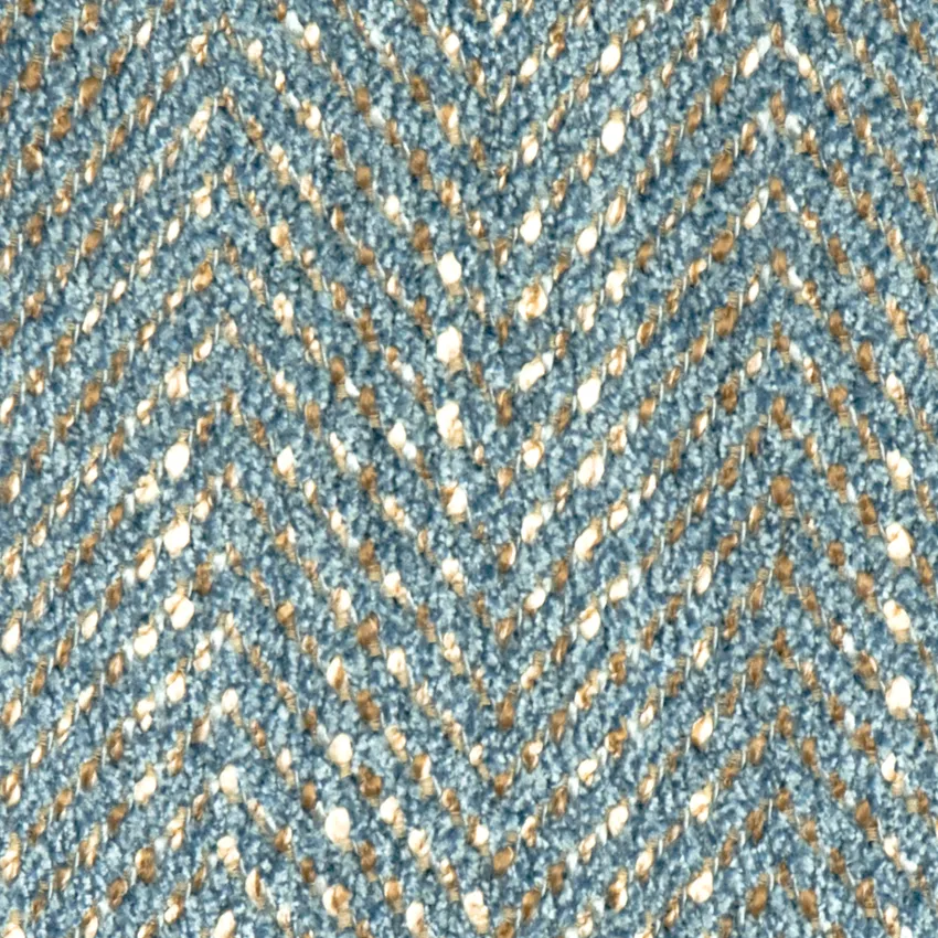 Sky Blue Herringbone Wovens Chenille Crypton Upholstery Fabric by the Yard