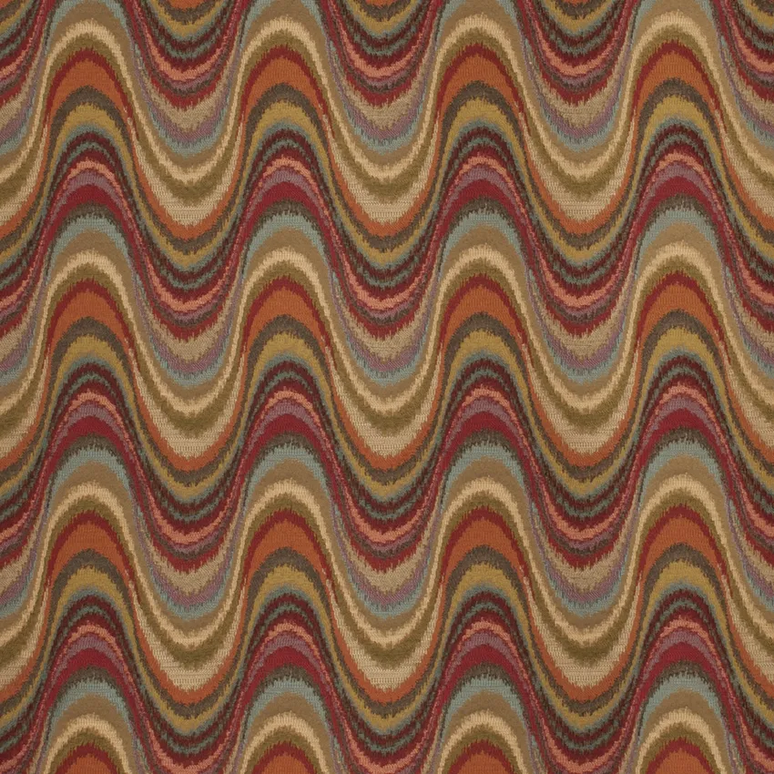 Flame Red Multi Color Flamestitch Wovens Multi Purpose Non Converted ...