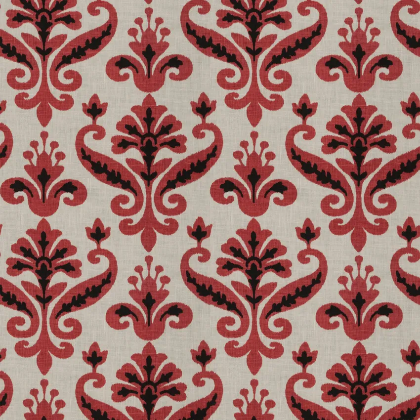 Cardinal Red Print Pattern Damask Prints Linen Prints Non Converted ...