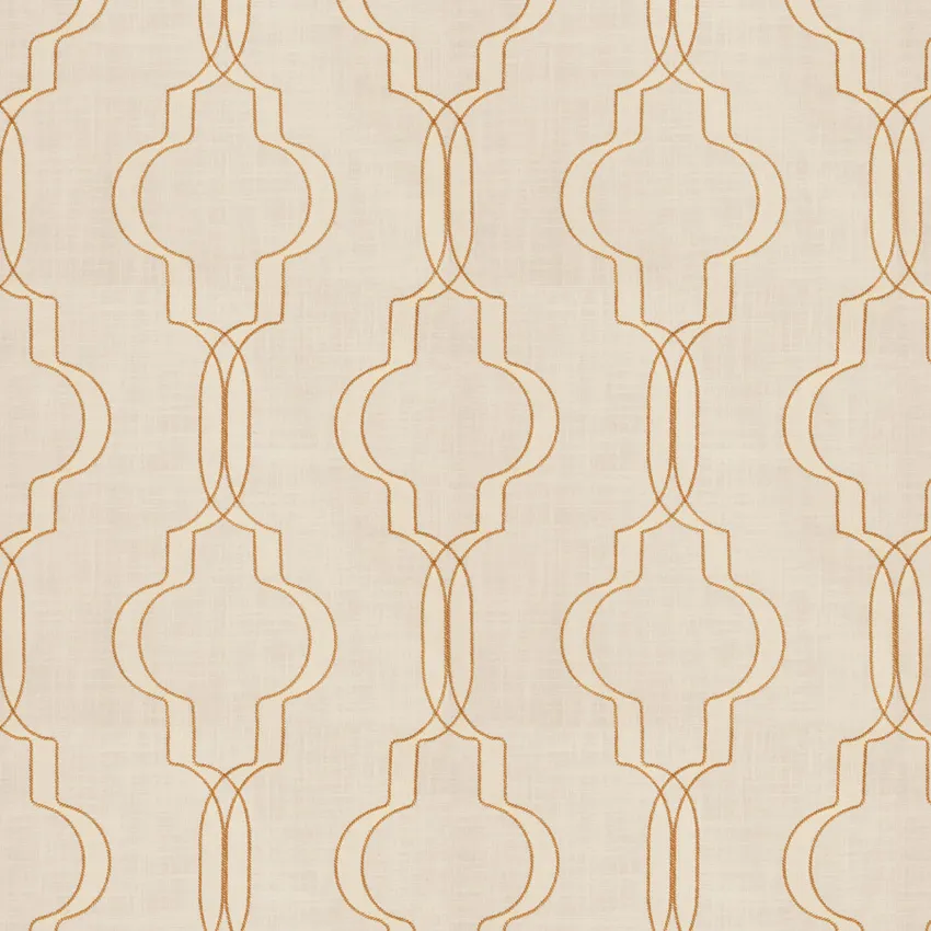 French Vanilla Bronze Off White Embroidery Diamond Crewels Drapery and ...