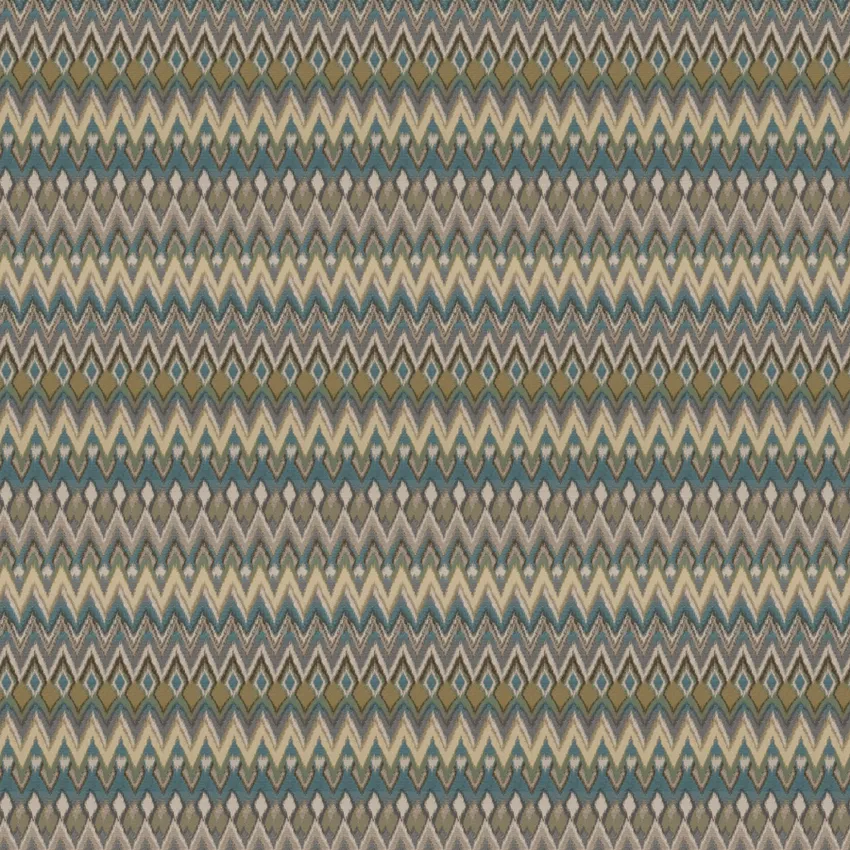 Caribbean Black and Blue Global Wovens Upholstery Fabric by the Yard