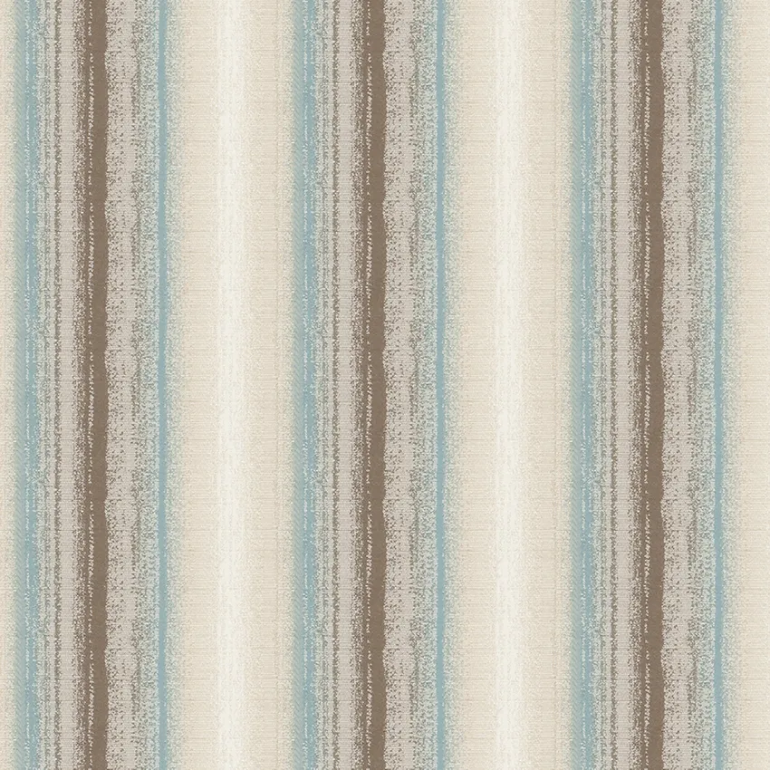 Bermuda Aqua Geometric Stripes Faux Silk Multi Purpose Non Converted ...