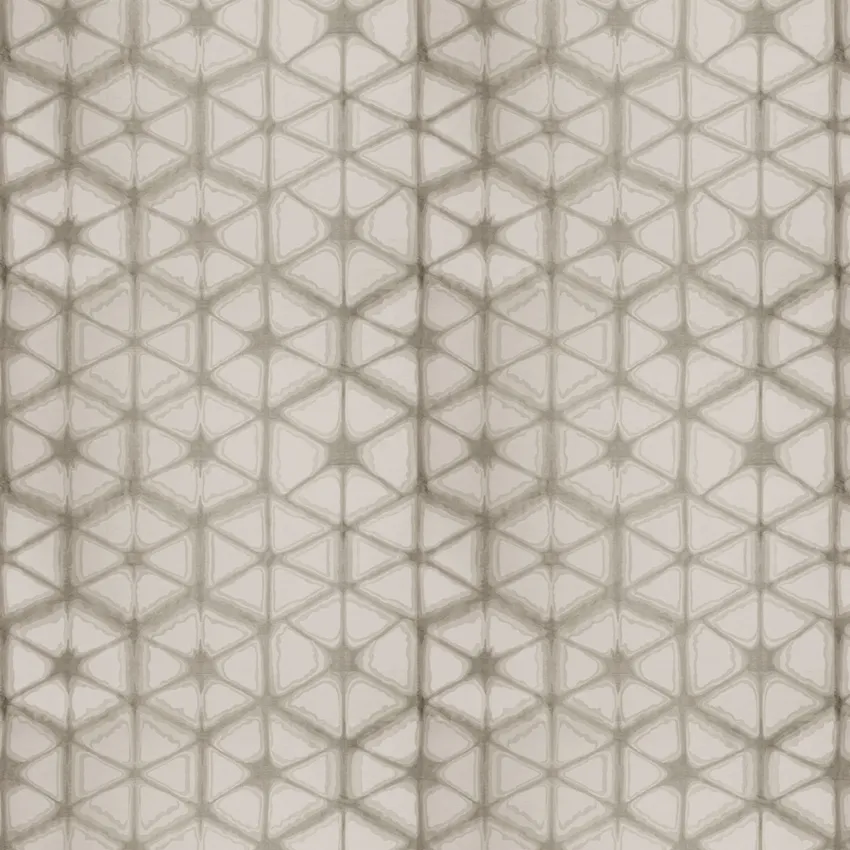 Silver Grey Geometric Lattice Faux Silk Multi Purpose Exclusive Drapery ...