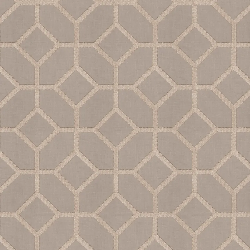 Stone Grey Linen Embroidery Crewels Drapery and Upholstery Fabric by ...