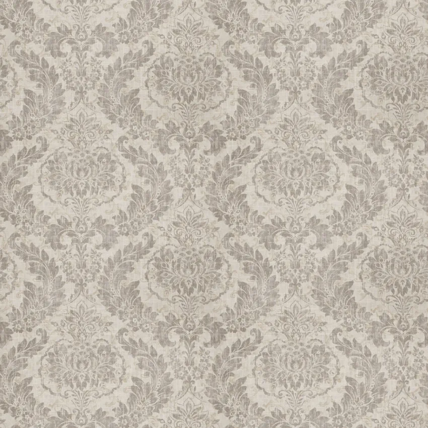 Graphite Grey Print Pattern Damask Prints Linen Prints Non Converted ...