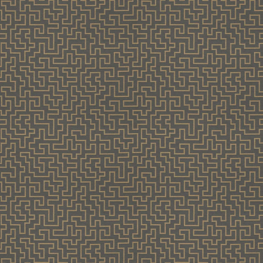 Coin Grey Gold Geometric Contemporary Wovens Crypton Upholstery ...