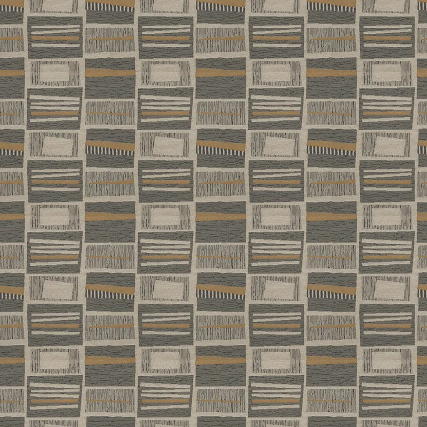Pewter Grey Linen Gold Check Wovens Crypton Environment Plus Upholstery ...
