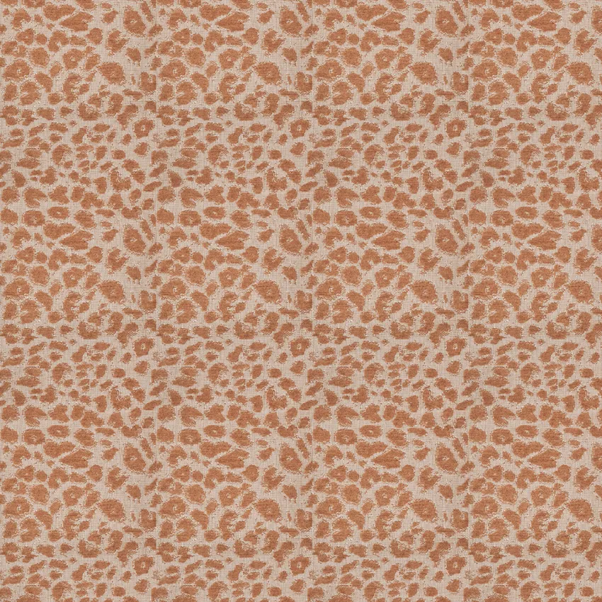 Copper Linen Orange Animal Print Wovens Chenille Upholstery Decorative ...