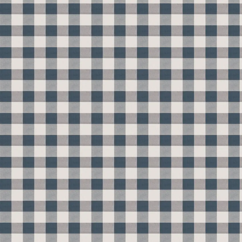 Navy Blue Check Wovens Multi Purpose Non Converted Drapery and ...
