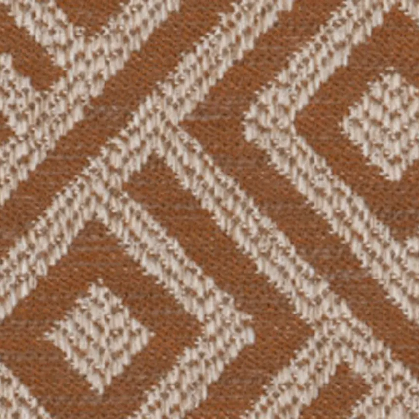 Copper Beige and Bronze Geometric Wovens Upholstery Fabric by the Yard