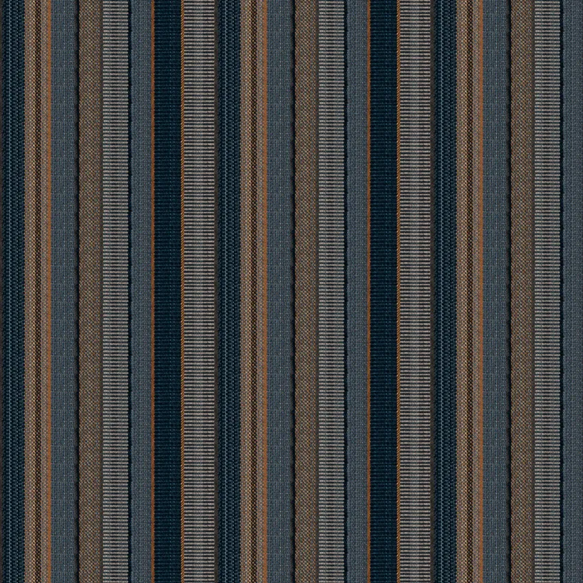 Indigo Blue Gold Jacquard Pattern Stripes Wovens Chenille Upholstery ...