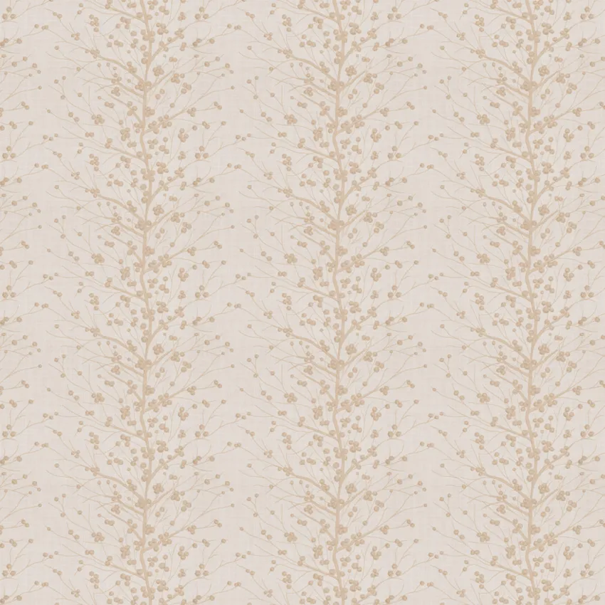 Dawn Beige Linen White Embroidery Leaves Crewels Drapery and Upholstery ...