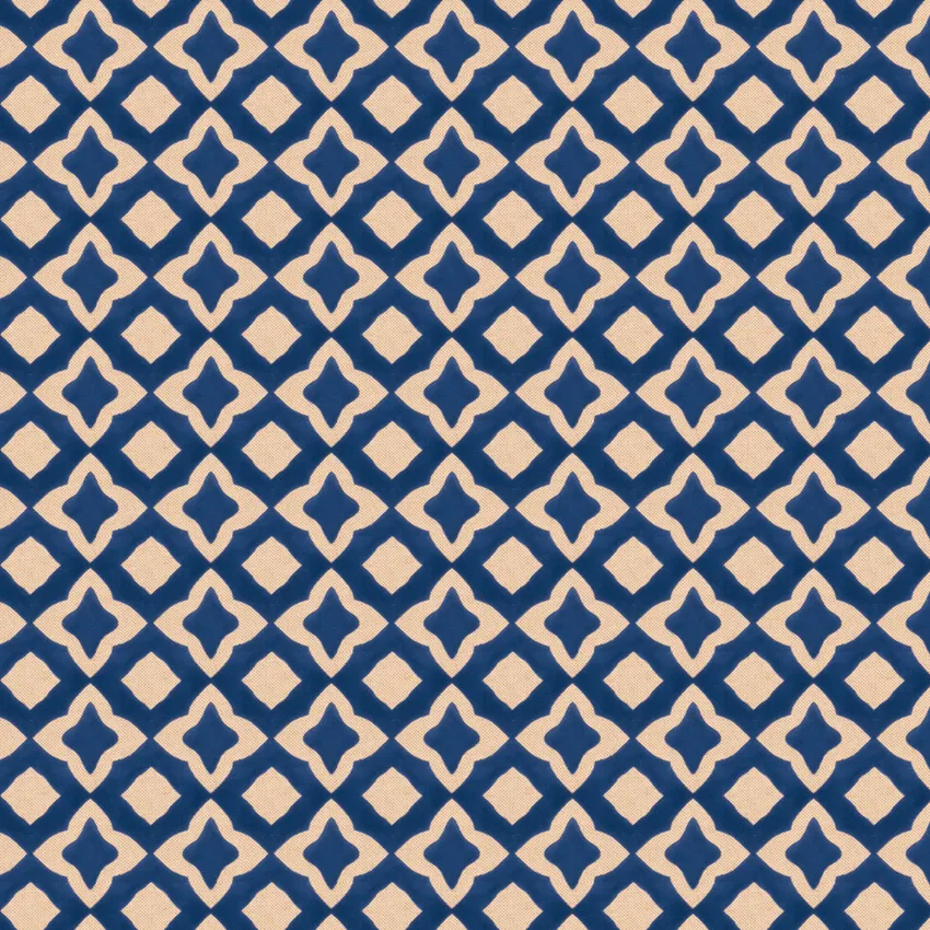 Royal Blue Print Pattern Contemporary Prints Non Converted Drapery and ...