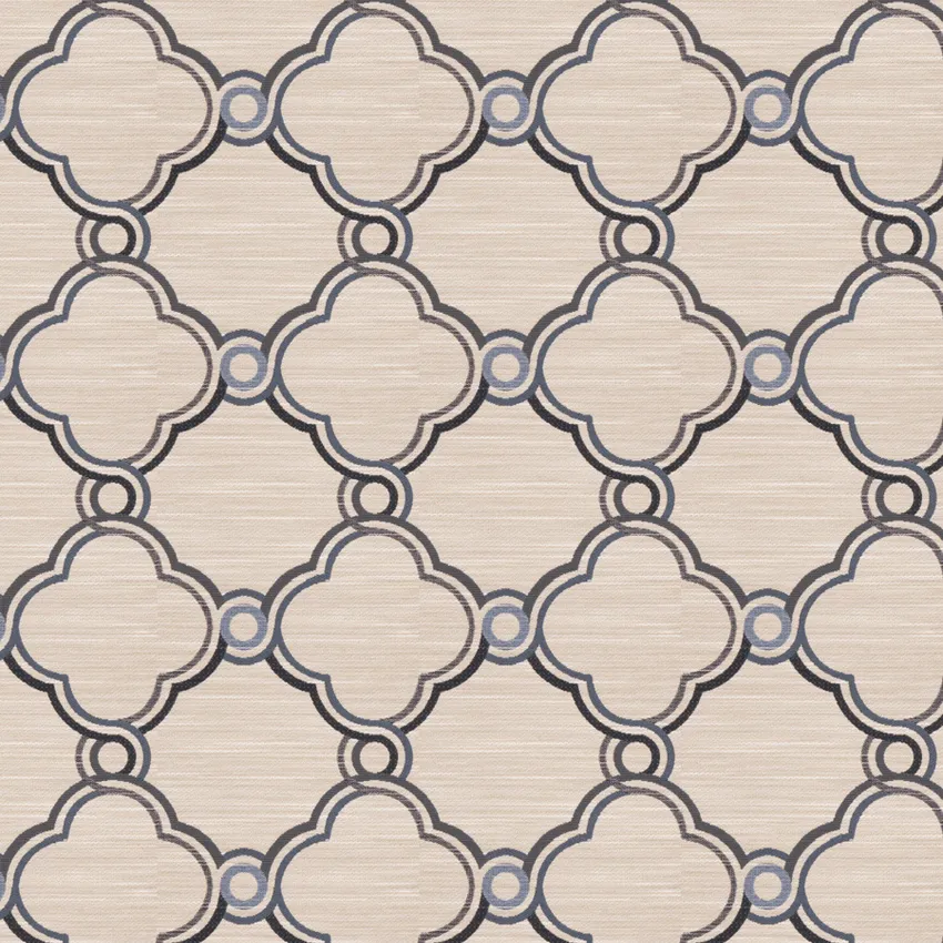 Eclipse Blue Lattice Wovens Upholstery Fabric by the Yard