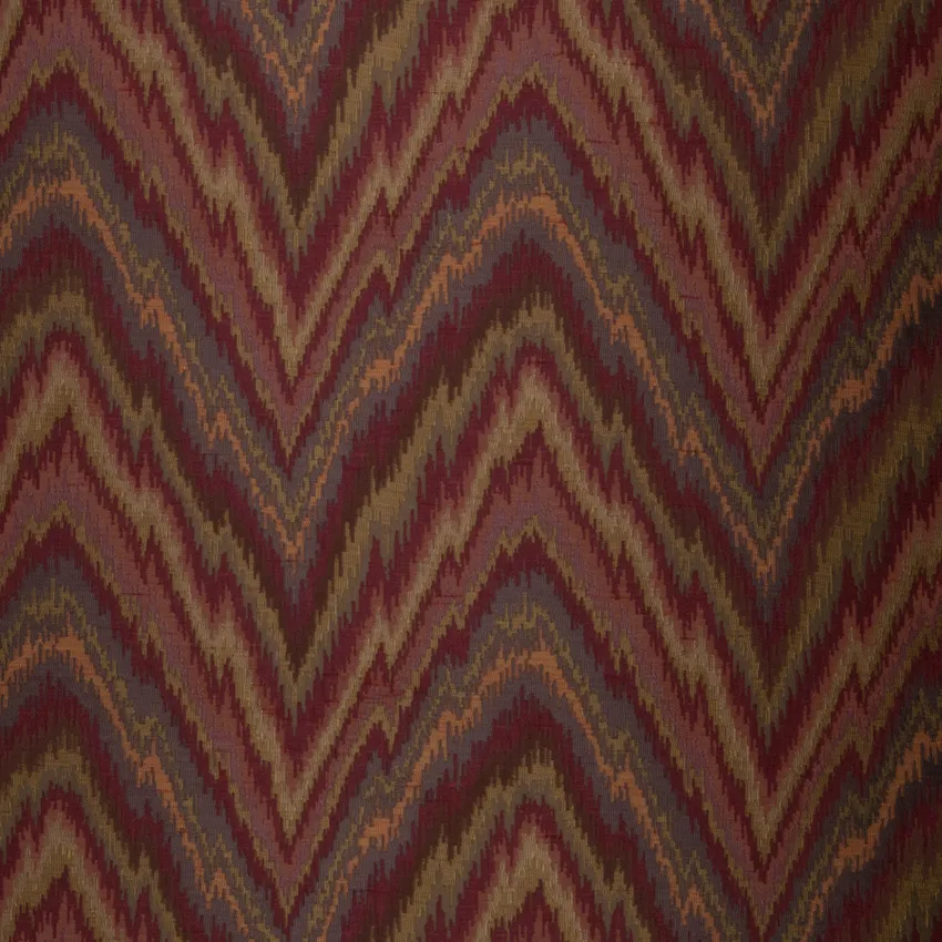 Claret Red Flamestitch Wovens Multi Purpose Non Converted Drapery and ...