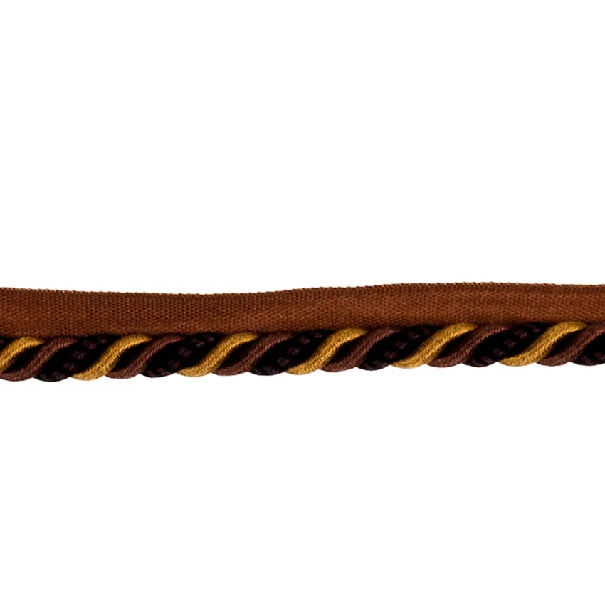 Java Brown Cord With Tape Trimmings Upholstery Fabric by the Yard T2924 ...