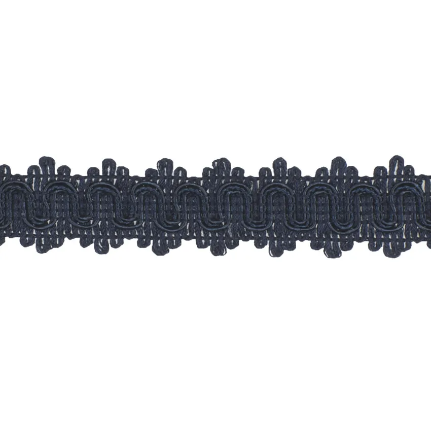 Navy Blue Gimp Trimmings Upholstery Fabric by the Yard T2209 - KOVI Fabrics