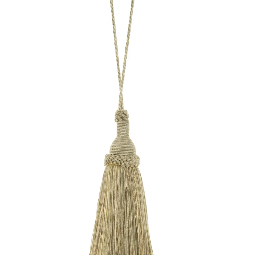 Sage Lt Yellow Lt Green Key Tassel Trimmings Upholstery Fabric by the ...