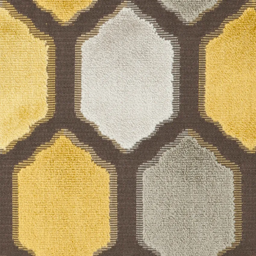 Citron Gray and Gold Geometric Velvet Upholstery Fabric by the Yard ...