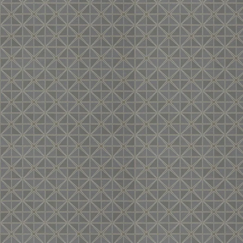 Metal Grey Taupe Geometric Lattice Wovens Upholstery Decorative ...