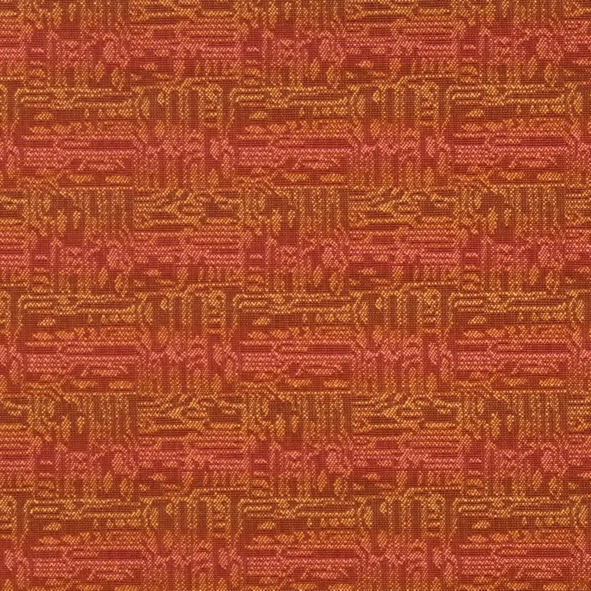 Tigerlily Gold Orange Geometric Wovens Solids Upholstery Fabric by the Yard