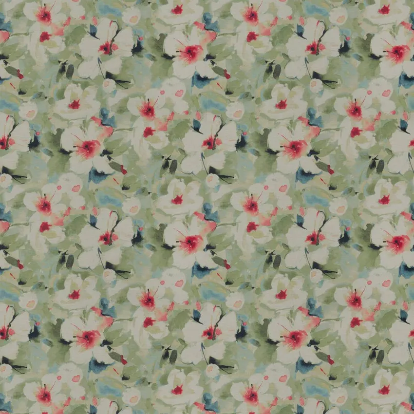 Spring Red Multi Color Floral Print Pattern Prints Non Converted ...