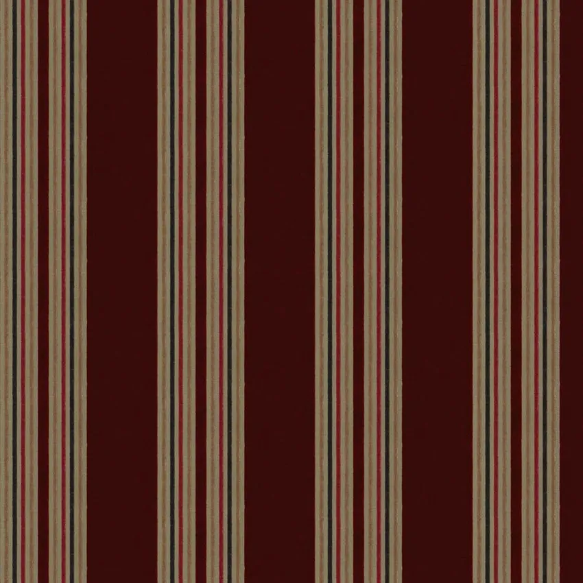 Scarlet Blue Stripes Velvet Upholstery Fabric by the Yard F2022 - KOVI ...