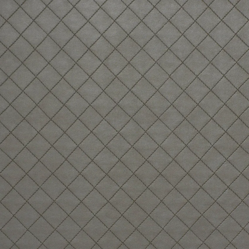 Flagstone Grey Taupe Lattice Faux Leather Upholstery Fabric by the Yard