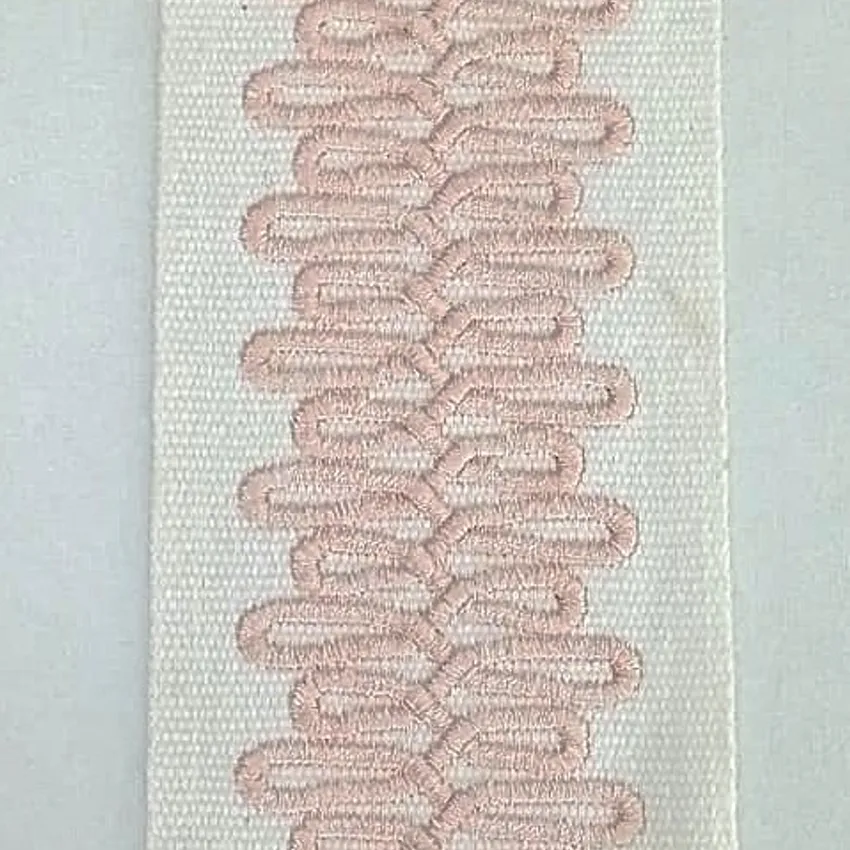 Ivory Cameo Ivory and Cameo Embroidered Trim Drapery and Upholstery ...