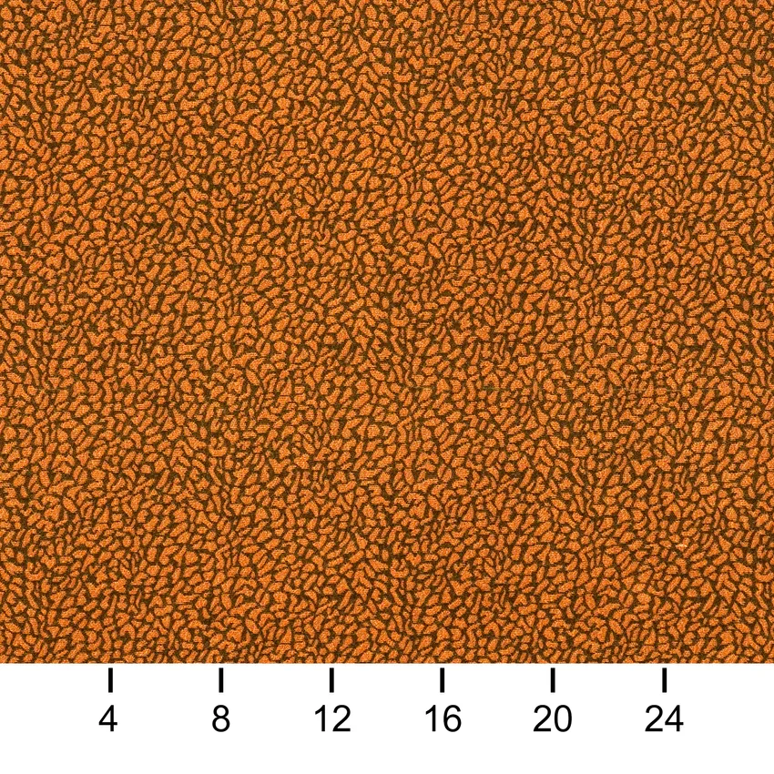 Jail House Claw Orange Curvilinear Woven Upholstery Fabric by the Yard ...