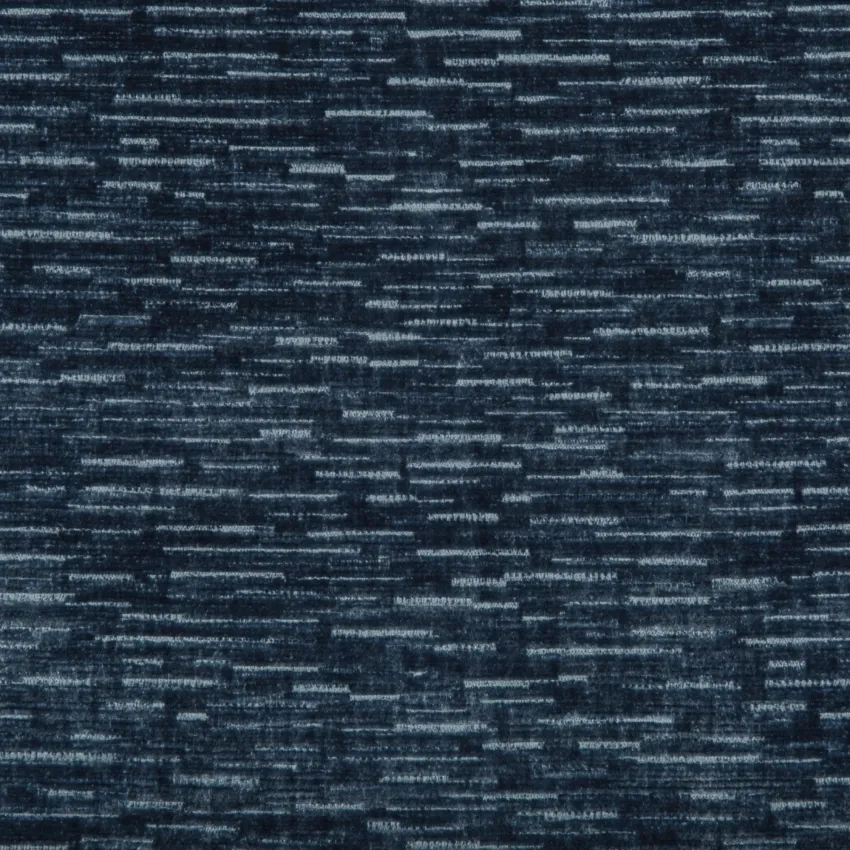 Blue Solid Texture Chenille Upholstery Fabric by the Yard