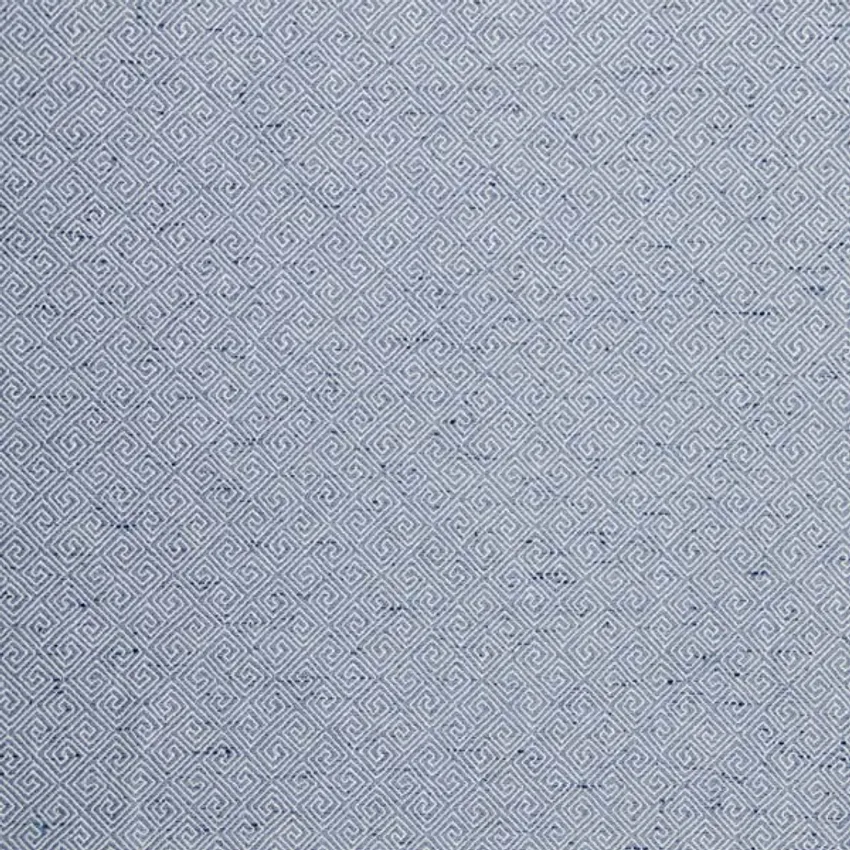 Lake Blue Geometric Upholstery Fabric by the Yard