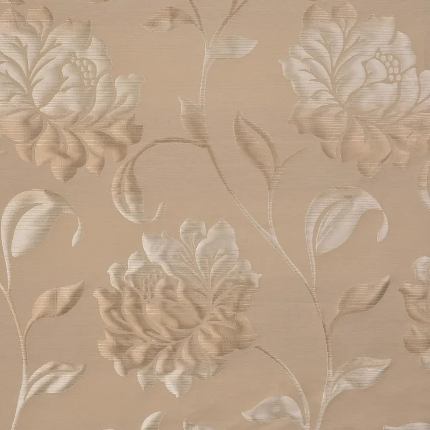 Cream Neutral Floral Damask Drapery and Upholstery Fabric by the yard ...