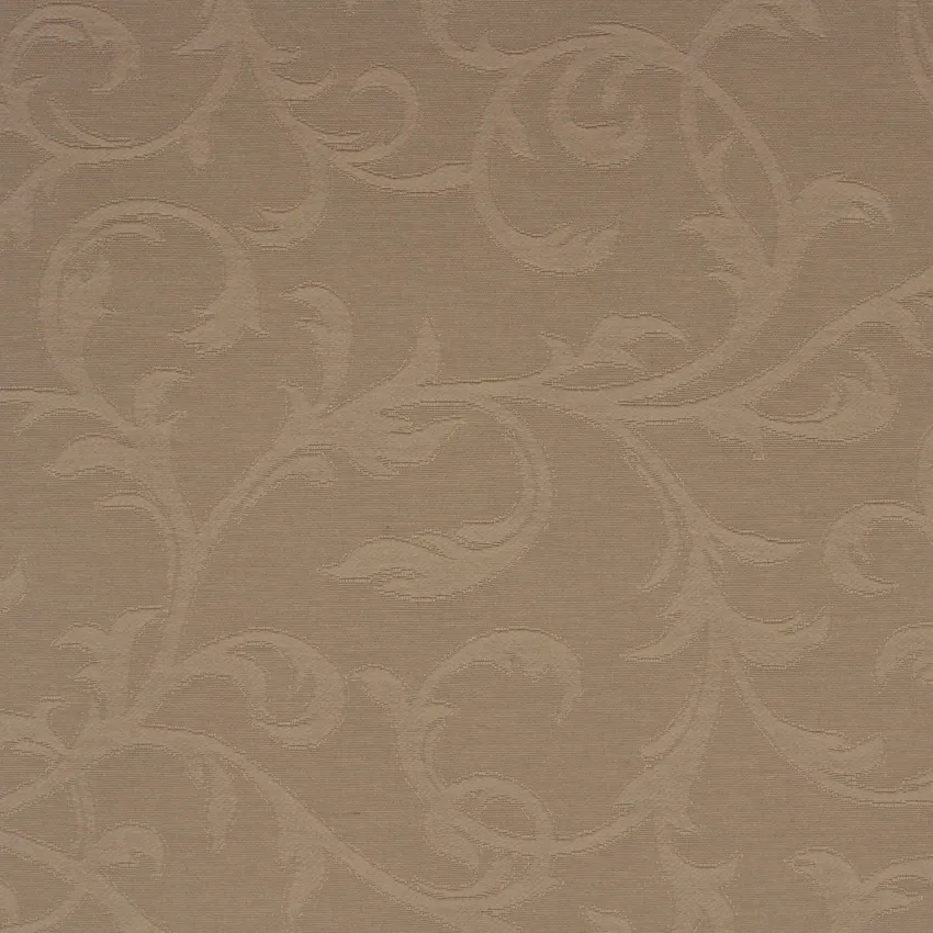 Winter Neutral Leaf Damask Drapery and Upholstery Fabric by the Yard