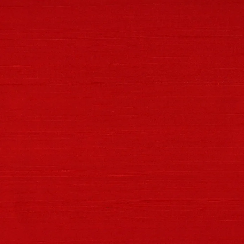 Cherry Red Solid Silk Upholstery Fabric by the Yard