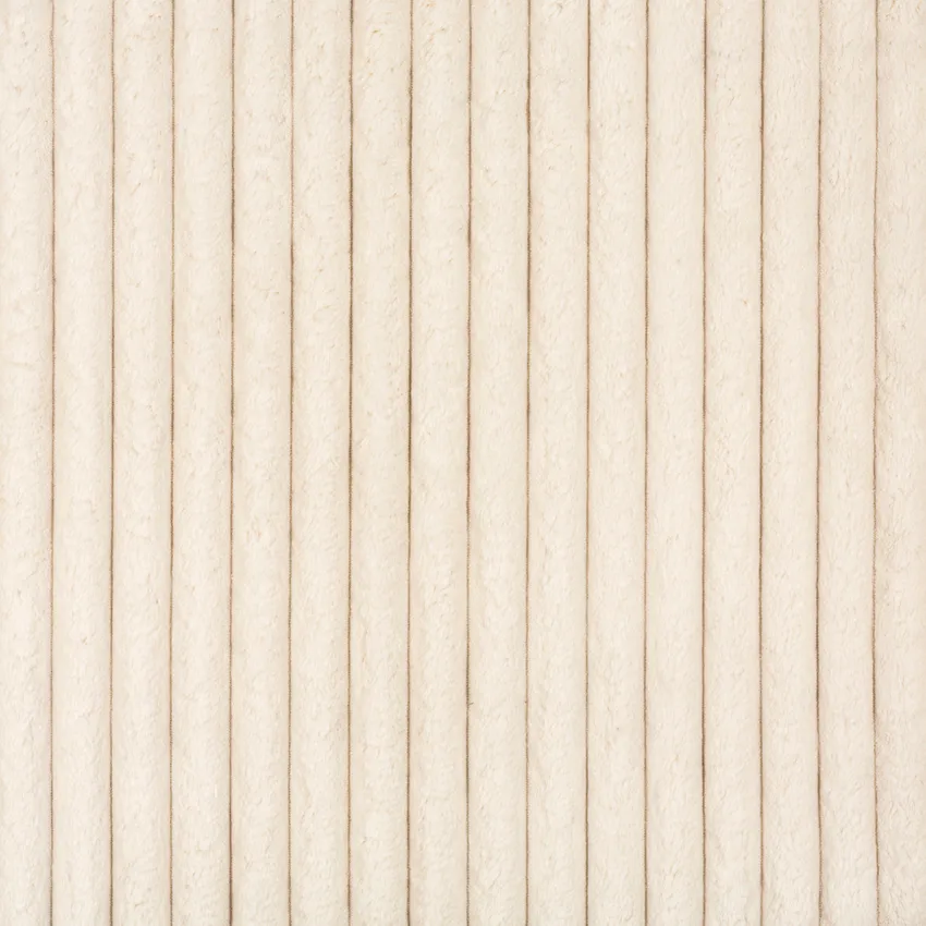 Ivory White Textured Corduroy Upholstery Fabric by the Yard