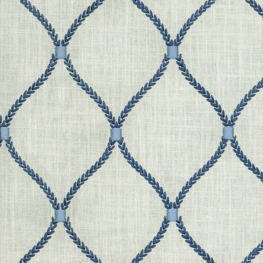 Porcelain Flint and Porcelain Diamond Embroidery Upholstery Fabric by ...